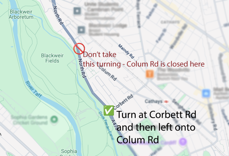 Directions to Colum Drive Car Park for ECPR/Investec Rugby Matches ...